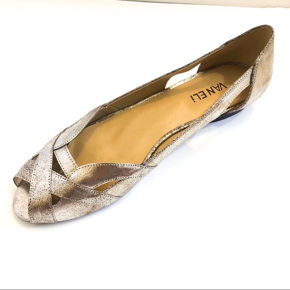 Vaneli | Shoes | Vaneli Andi Flat Shoes In Pewter Metallic Color | Poshmark